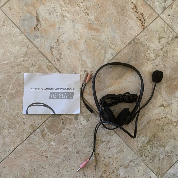 HS-GEN-C | Headphones | Hsgenc Stereo Communication Wired Headset With ...